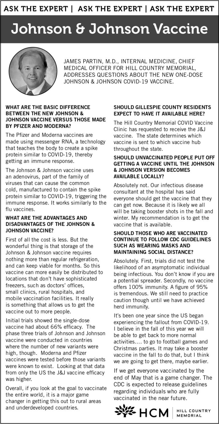 Johnson & Johnson Vaccine with Chief Medical Officer James Partin ...